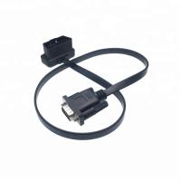 China 50cm/custom Length Right Angle OBD2 Female to DB9 Male Extension Cable with Auto Y Harness and Custom for sale
