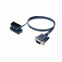 China 50cm/custom Length Right Angle OBD2 Female to DB9 Male Extension Cable with Auto Y Harness and Custom for sale