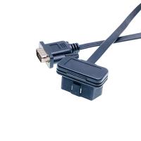 China 50cm/custom Length Right Angle OBD2 Female to DB9 Male Extension Cable with Auto Y Harness and Custom for sale