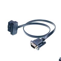 China 50cm/custom Length Right Angle OBD2 Female to DB9 Male Extension Cable with Auto Y Harness and Custom for sale