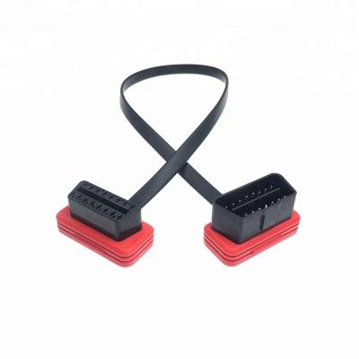China Automotive 12V Male to Female OBD OBDII OBD2 GPS Tracking Extension Cable with Durable Normal Plug Material PA66 GF ABS PC for sale