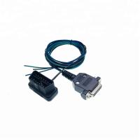 China 1M Length Customized OBDII DB15 to Right Angle 90 Degree Male Cable for Vehicle Diagnostics Customized Pinout for sale