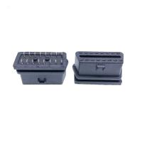 China Auto Parts Casing 16 PIN OBDII J1962 OBD2 Female Connector with Temperature Range 30- 105°C for sale