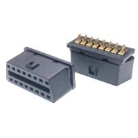 China 16 Pin OBDII Male Connector Drawing and Right Angle Pins with Functionality for sale