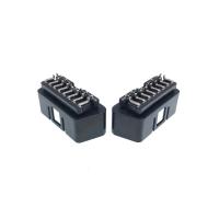 China J1962 OBD OBD2 Male Connector with Right Angle Pins and Lock in ABS Material Offer Drawing for sale