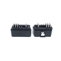 China J1962 OBD OBD2 Male Connector with Right Angle Pins and Lock in ABS Material Offer Drawing for sale