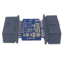 China OBD1 OBD2 16pin Male Connector For PCB j1962 OBD Right Angle Pins Plugs OBDII Connector Year 1994-1997 Black for sale