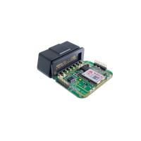 China OBDII PCB Diagnostic Tool with Temperature Range -20-80C OBD II 2 Pin Connector Male Black Plug and OBD2 Connector Housing for sale