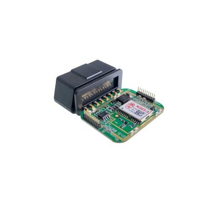 China OBDII PCB Diagnostic Tool with Temperature Range -20-80C OBD II 2 Pin Connector Male Black Plug and OBD2 Connector Housing for sale