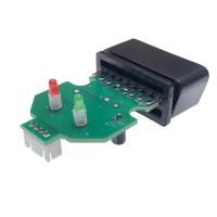 China OBDII PCB Diagnostic Tool with Temperature Range -20-80C OBD II 2 Pin Connector Male Black Plug and OBD2 Connector Housing for sale