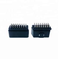 China Temperature -30-80C PCB Auto Electrical Terminal Wire OBDII Right Angle Connector with Nickel Plating Gold-Plating for sale