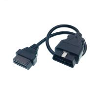 China 24V 12V Truck OBD2 16PIN Male To Female Extension Cable Diagnostic Connector Adapter for Heavy Duty Vehicles for sale