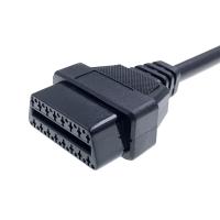 China 24V 12V Truck OBD2 16PIN Male To Female Extension Cable Diagnostic Connector Adapter for Heavy Duty Vehicles for sale