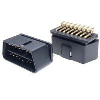 China Customized ABS Plastic Right Angle Male OBD2 PCB Connector for Automotive Repair Tools and Customized Special Features for sale