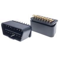 China Customized ABS Plastic Right Angle Male OBD2 PCB Connector for Automotive Repair Tools and Customized Special Features for sale