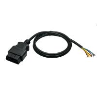 China 16PIN OBD Cable OBDII J1962 Male Connector to Open Plug Wire OBD Diagnostic Extension Cable 150g Voltage 12V/24V 12V/24V for sale