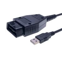 China OBD2 to USB Cable with Nickel/Golden Pins Plating Black White OBD USB Connector 16pin Adapter for sale