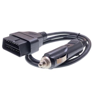 China Black OBD2 Connector Car Memory Save Cable for Emergency Power Supply Any 12V DC Power Source for sale