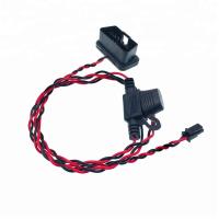 China Highly Durable PVC Material 24V OBD OBD2 2 PIN OBDII Power Cable to Molex Connector with Fuse Holder for sale