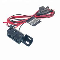 China Highly Durable PVC Material 24V OBD OBD2 2 PIN OBDII Power Cable to Molex Connector with Fuse Holder for sale