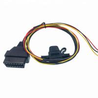 China Highly Durable PVC Material 24V OBD OBD2 2 PIN OBDII Power Cable to Molex Connector with Fuse Holder for sale
