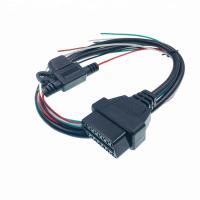 China Highly Durable PVC Material 24V OBD OBD2 2 PIN OBDII Power Cable to Molex Connector with Fuse Holder for sale
