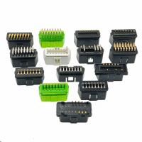 China 12V Diagnostic Cables OBD Connector 16pin Male J1962 Plugs OBD2 Connector Male for Accurate Vehicle Diagnostics for sale