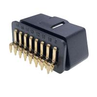 China 12V Diagnostic Cables OBD Connector 16pin Male J1962 Plugs OBD2 Connector Male for Accurate Vehicle Diagnostics for sale