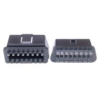 China 12V Diagnostic Cables OBD Connector 16pin Male J1962 Plugs OBD2 Connector Male for Accurate Vehicle Diagnostics for sale