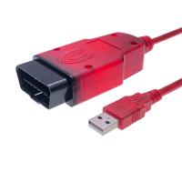 China 2019- Applicable Models All Cars with OBD Socket No PCB Inside Transparent Color 16PIN J1962 OBD2 to USB Diagnostic Cable for sale