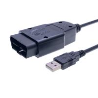 China 2019- Applicable Models All Cars with OBD Socket No PCB Inside Transparent Color 16PIN J1962 OBD2 to USB Diagnostic Cable for sale