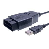 China 2019- Applicable Models All Cars with OBD Socket No PCB Inside Transparent Color 16PIN J1962 OBD2 to USB Diagnostic Cable for sale