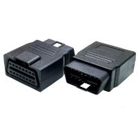 China J1962 OBD2 OBDII Adapter for ALL CAR Models 24V male to female obd2 adapter 40g for sale