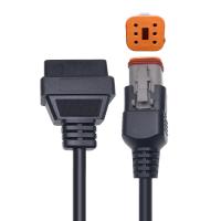 China VOLVO Car Fitment  6Pin To 16Pin OBDII Extension Cable For 12V/24V Motorcycle for sale
