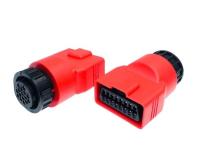 China Balck Diesel obd2 scanner sae j1939 9p to Diesel 16pin adapter for sale