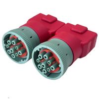 China Diagnostic Tools WIFI 16pin to 9 pin Adapter J1939 OBD2 Reader for Heavy Duty Trucks Year 1983-1985 22AWG for sale