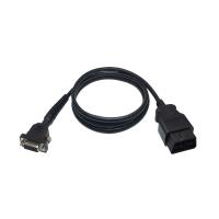 China 1M Length OBD2 Male to DB15 Female Cable with Temperature Range of -20- 80C Cable Length of L 1M and Main Test Data for sale