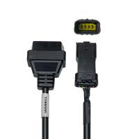 China Motorcycle Ducati 4Pin To 16Pin OBD2 Diagnostic Cable 26AWG OBD Diagnostic Tool for sale