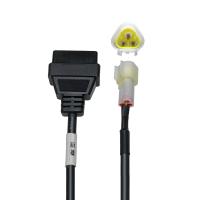 China 120 Series Custom 3PIN Connector LANMO to OBD OBDII 16PIN Female Adapter 30cm for Automotive for sale