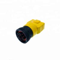 China J1939 9 Pin Deutsch Male J1708 to OBD2 Female Connector Adapter for Heavy Truck at Temperature Range -30°C-80°C and Style for sale