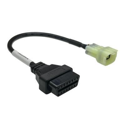 China Motorcycle 6PIN To 16PIN OBD2 Adapter AOTAI OBDII Cable With Offer Drawing for sale