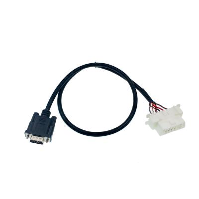 China Custom Pinout Assignment DB9 to OBD2 OBDII Female Test Cable for Compact and High Temperature -20- 80°C Diagnosis for sale