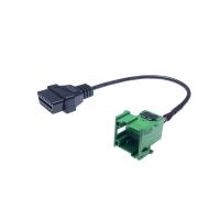 China 120 Series Cable 26AWG OBD OBD2 OBD II 16PINS to FMS Cable Adapter for sale
