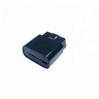 China Normal Plug Material PA66 CF Black Right Angle OBDII Connector No Screws Type OBDII Plastic Case with Offer Drawing for sale
