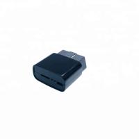 China Normal Plug Material PA66 CF Black Right Angle OBDII Connector No Screws Type OBDII Plastic Case with Offer Drawing for sale