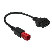 China OEM OBD2 Motorcycle Adapter Cable 16Pin OBD Female To 6 Pin Motorcycle Diagnostic Cable Replacement for sale