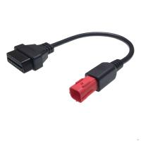 China OEM OBD2 Motorcycle Adapter Cable 16Pin OBD Female To 6 Pin Motorcycle Diagnostic Cable Replacement for sale