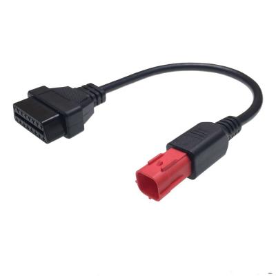 China 6PIN OBD2 Cable Adapter For Honda / Suzuki / Yamaha Motorcycles for sale