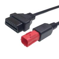 China 6PIN OBD2 Cable Adapter For Honda / Suzuki / Yamaha Motorcycles for sale