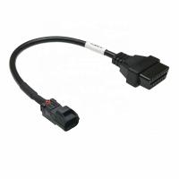 China Motorcycle 3PIN To 16PIN OBD2 Adapter Cable for KYMCO Diagnostic Tools Scanner Applicable Models motorcycle Year 1981-1983 for sale